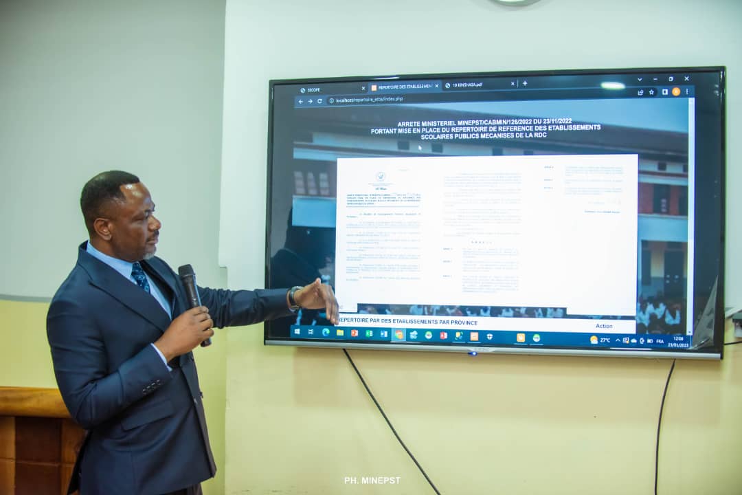 RDC-Education : Le Ministre de l’EPST lance ce lundi 23 Janvier le ...